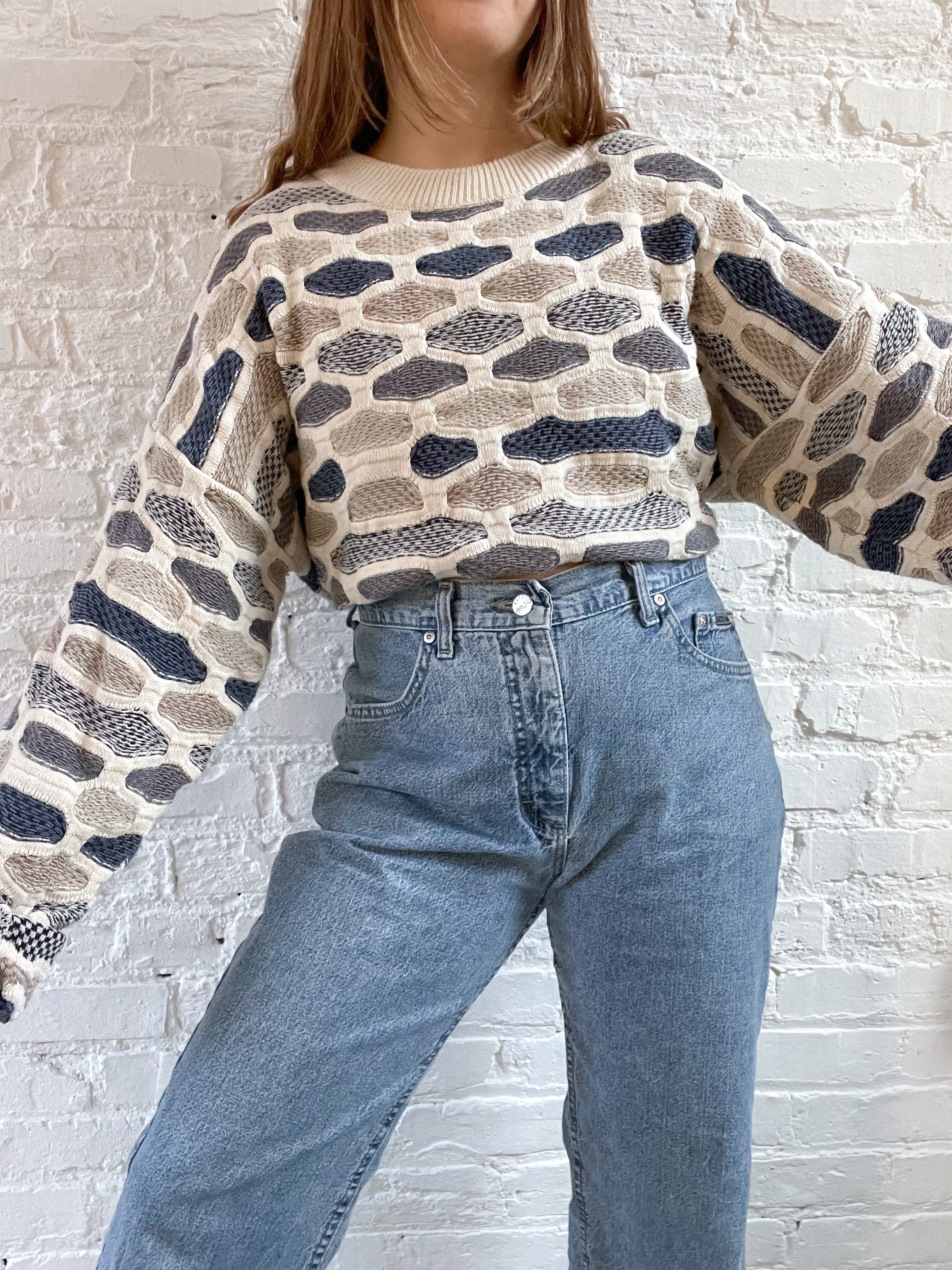 The Textured Pebble Sweater (XXL) – earthful collective