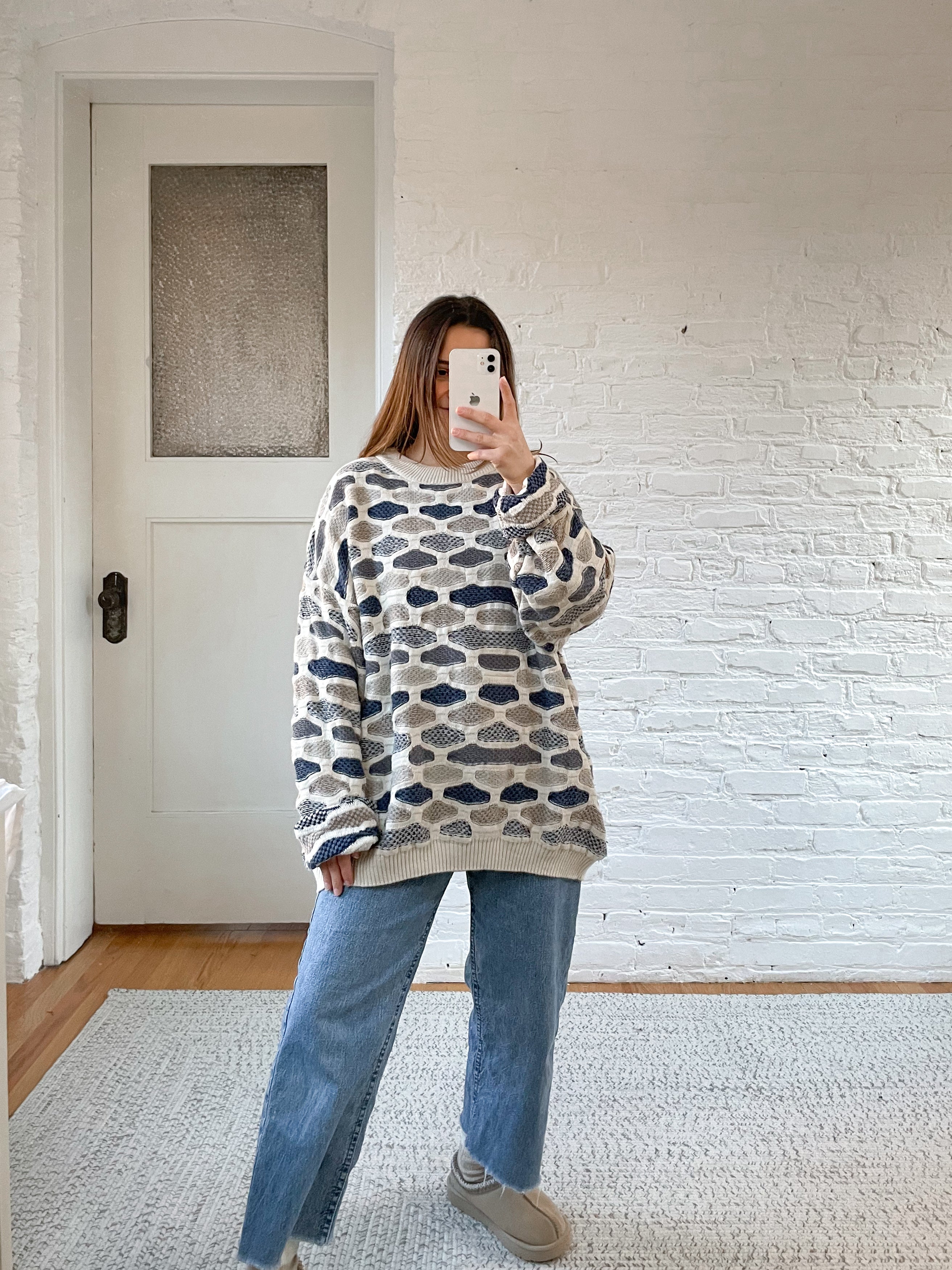 The Textured Pebble Sweater (XXL) – earthful collective