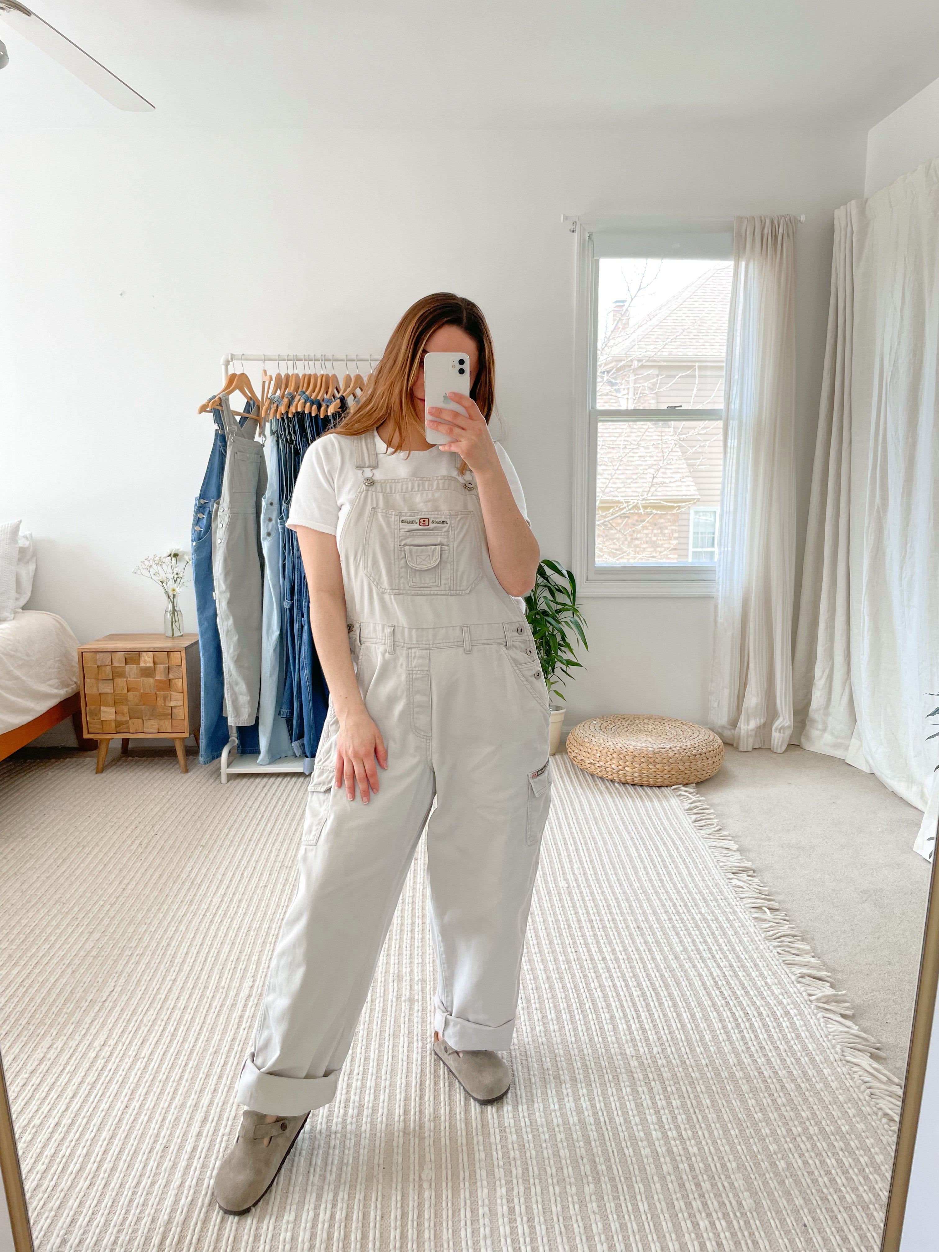 Cream BUM Overalls (L) – earthful collective
